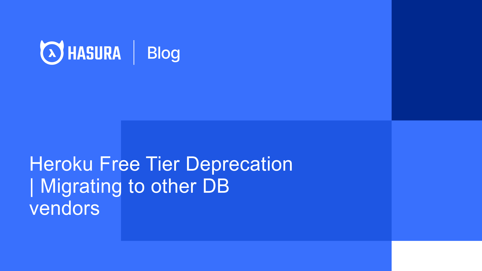 Heroku Free Tier Deprecation | Migrating to other DB vendors